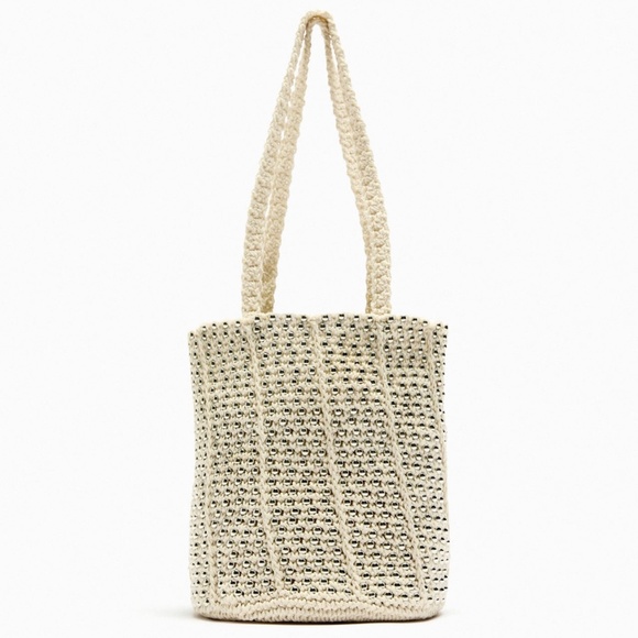 Zara | Bags | Zara Limited Edition Beaded Shopper Bag | Poshmark